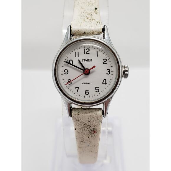 Timex | Accessories | Timex Womens Watch White Face With Matching White ...